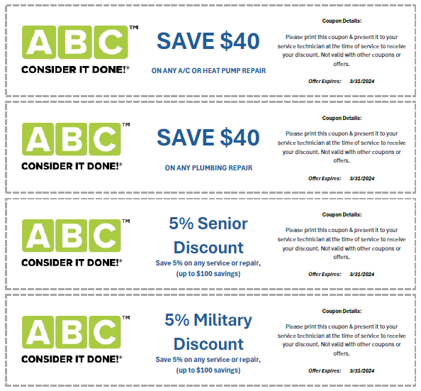 Online Savings | ABC Plumbing | Tampa, FL | Consider It Done
